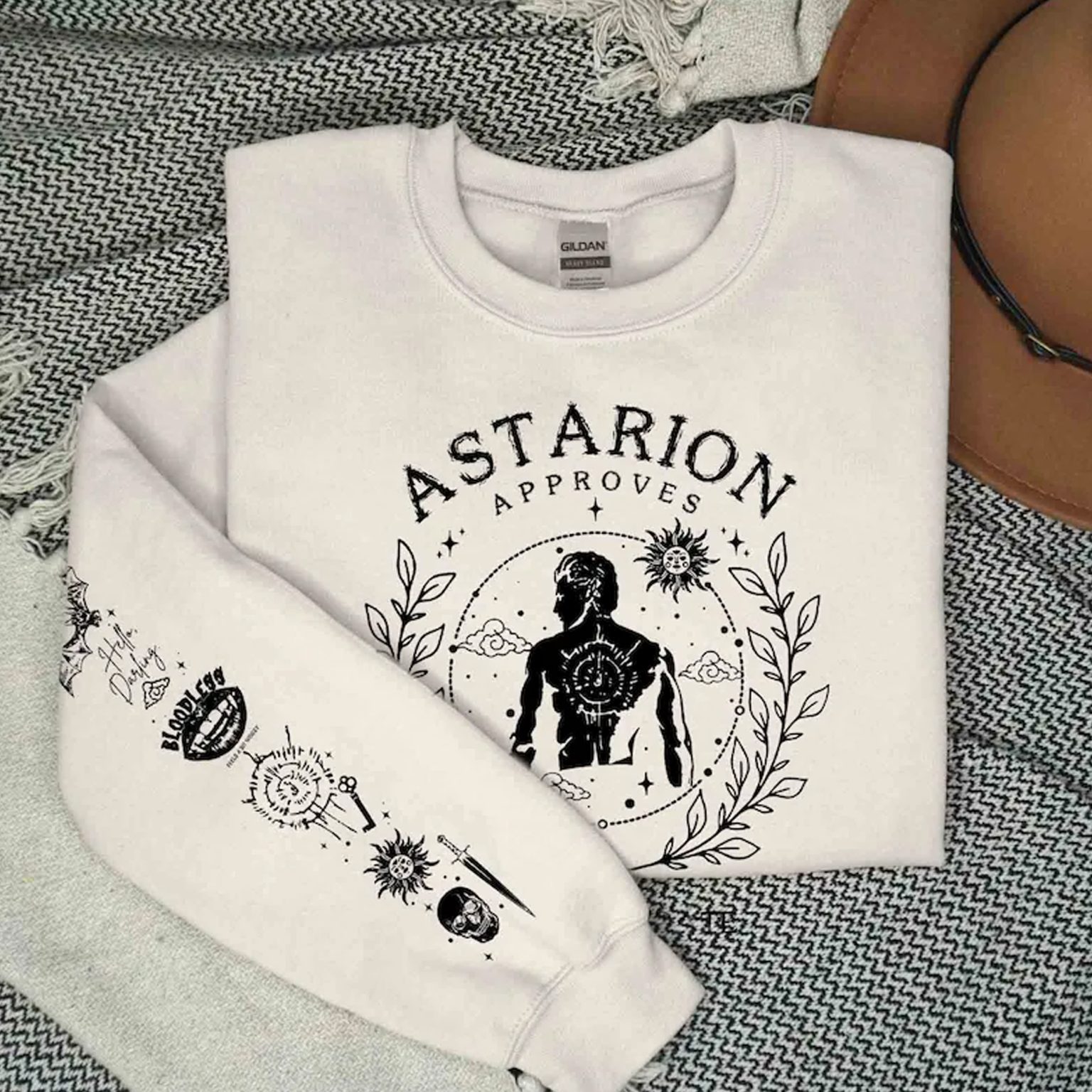 Vintage Astarion Baldurs Gate 3 Sweatshirt - Melody Prints