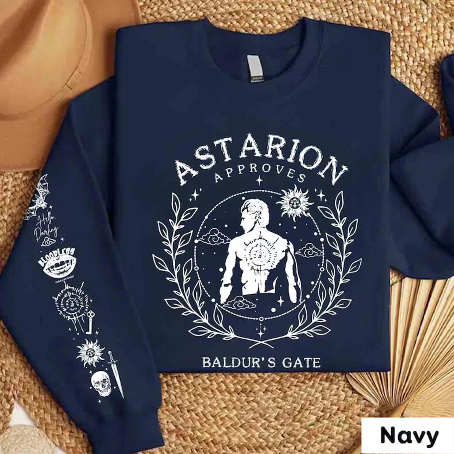 Vintage Astarion Baldurs Gate 3 Sweatshirt - Melody Prints
