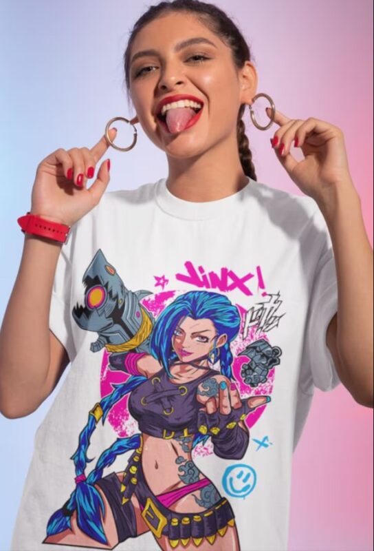 Jinx Arcane League Of Legends Art Shirt - Melody Prints